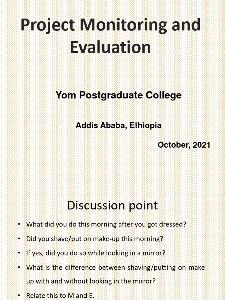 Project M and E New | PDF | Evaluation | Cognition