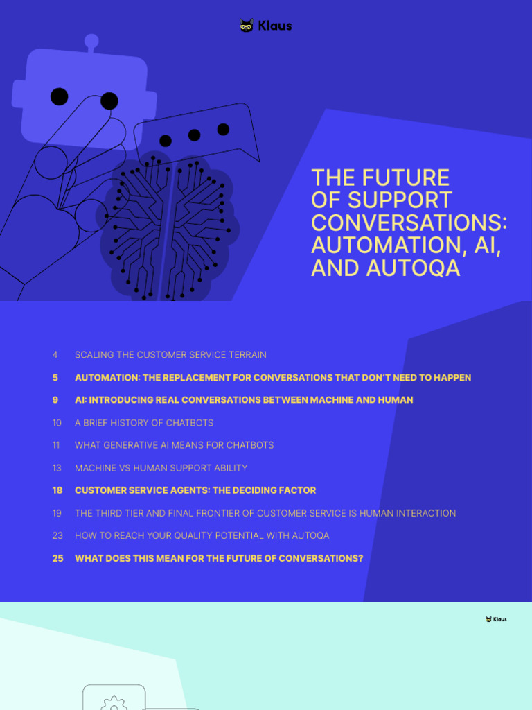 0000 The-Future-of-Support-Conversations-Automation-AI-and-AutoQA-Klaus | PDF | Artificial ...