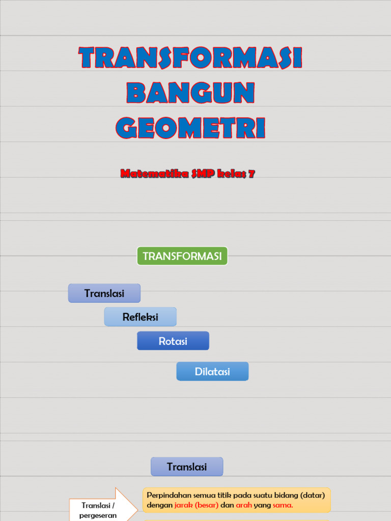 Transformasi Bangun Geometri - 110303 | PDF