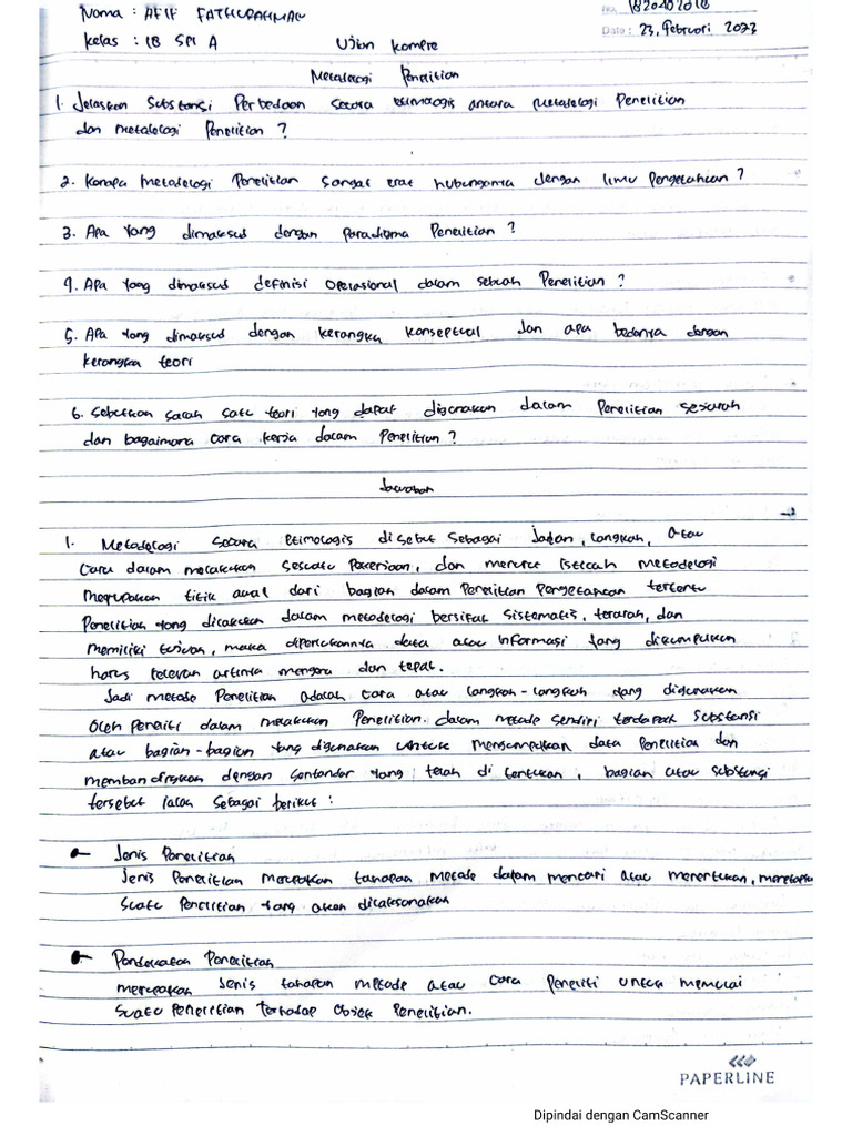 Kompre Metodepenelitian | PDF