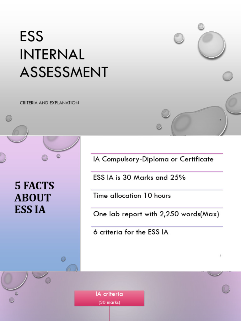 ESS IA Presentation 2023 | PDF | Significant Figures | Mean
