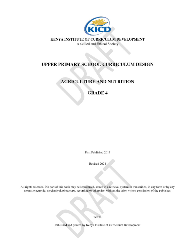 Grade 4 Agriculture & Nutrition Curriculum | PDF | Learning | Compost
