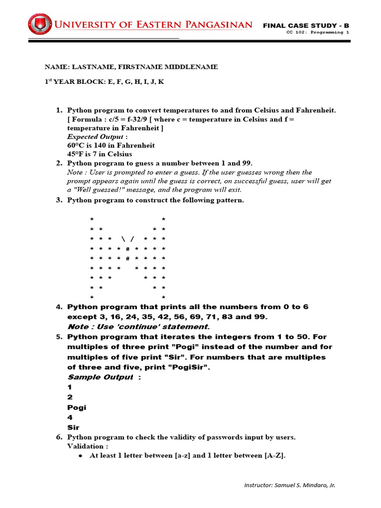 Case Study B - Final | Download Free PDF | Fahrenheit | Computer Science