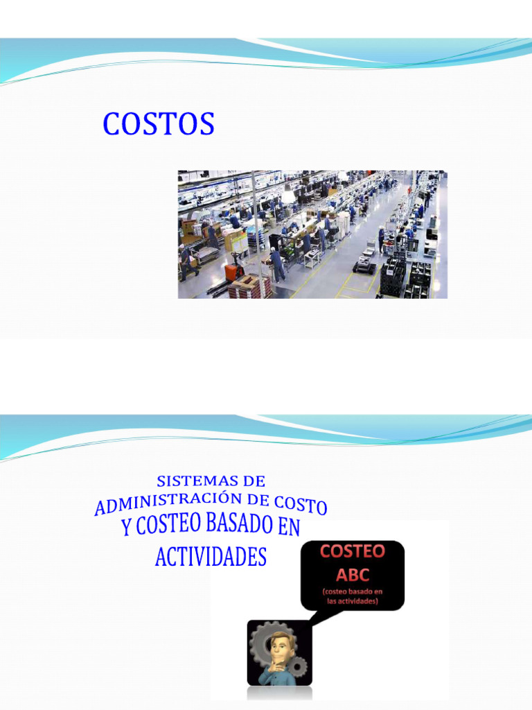 Diapositivas Costos ABC | PDF | Economias | Negocios económicos