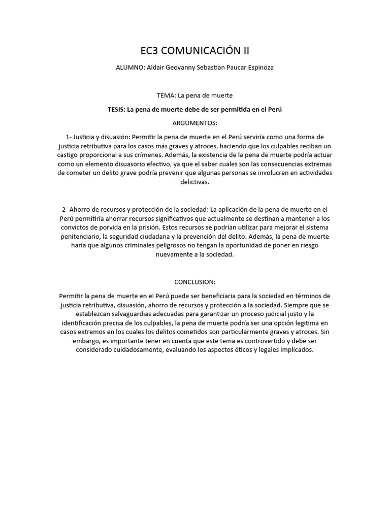 Ec3 Comunicación Ii | PDF