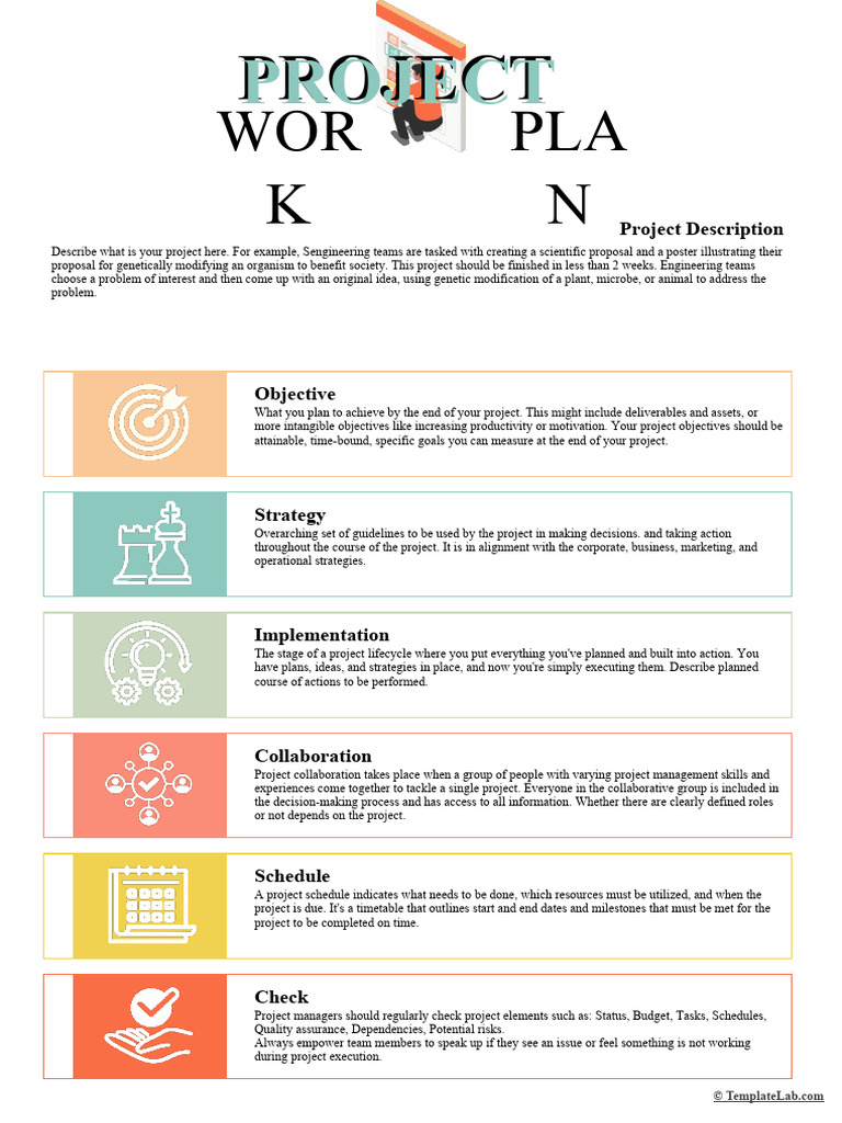 WOR K PLA N: Project | Download Free PDF | Project Management | Business