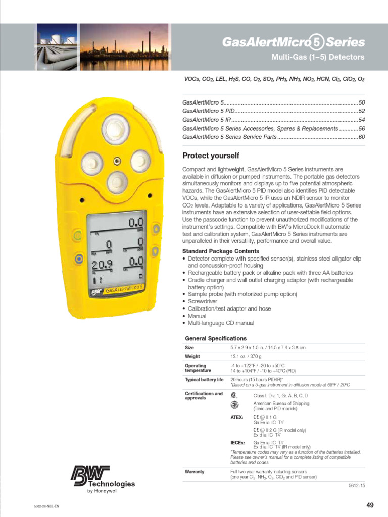 Gasalertmicro5seriesorderinfo Rev26 | PDF | Carbon Dioxide | Carbon ...
