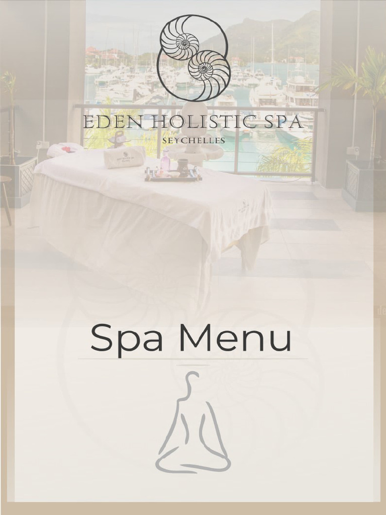 Eden Holistic Spa - Menu | PDF