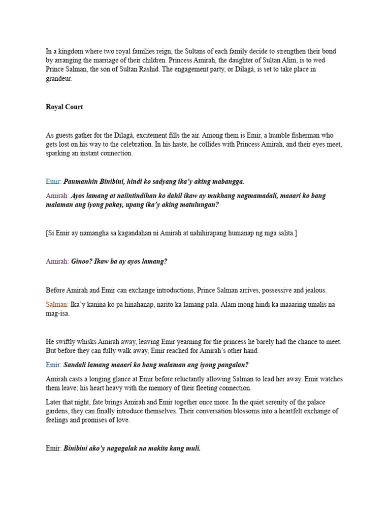 Final Script | PDF | Love