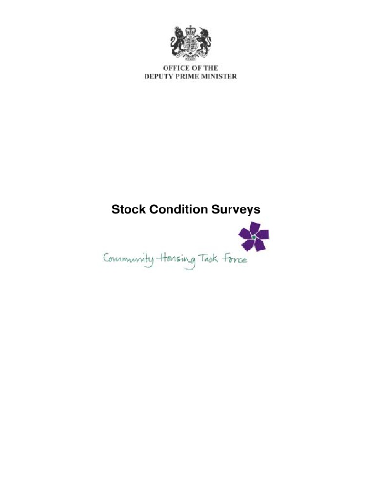Stock Condition Survey | Real Estate Appraisal | Stocks
