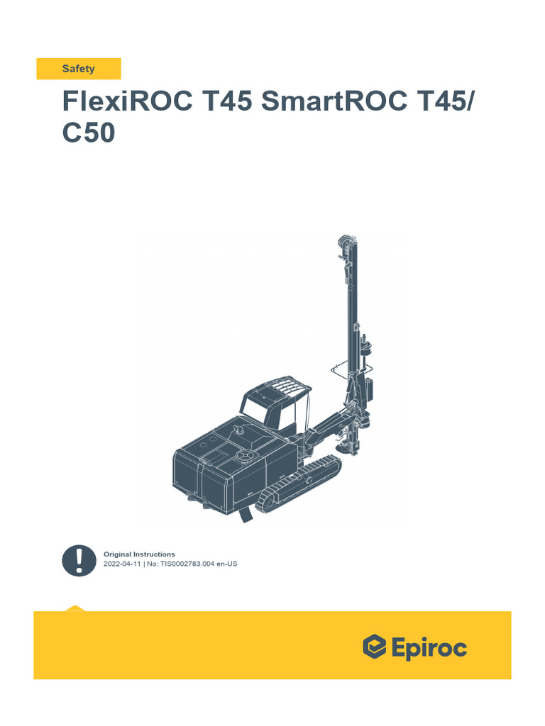 SmartRoc T45-10 Tier3 - Safety Manual | PDF | Hazards | Personal ...