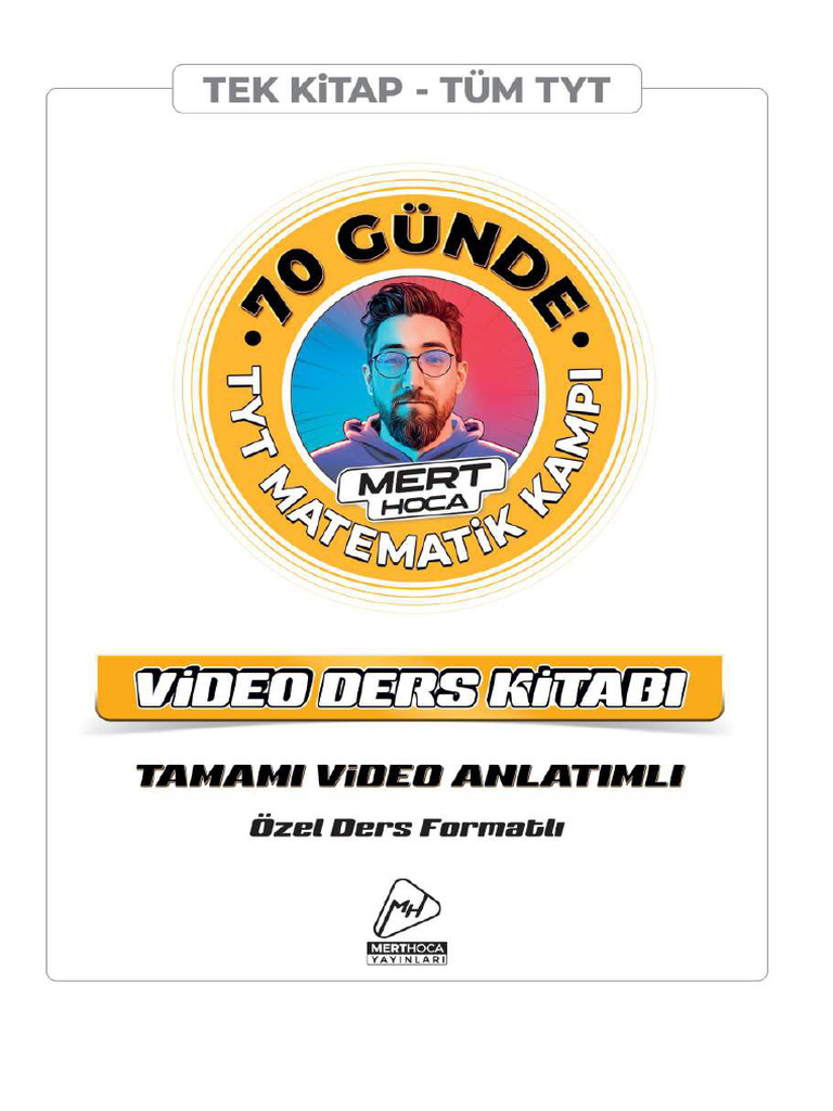 Booksfer Com 2024 Mert Hoca 70 Gunde Tyt Matematik Kampi Video Ders Kitabi PDF Indir 12980 | PDF