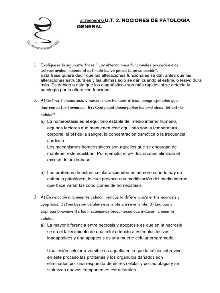 Act Ra2 | PDF | Homeostasis | Apoptosis