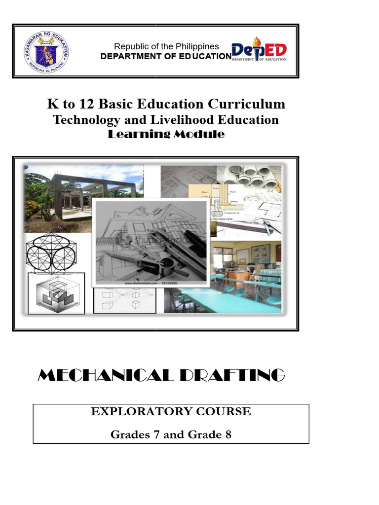 K To 12 Mechanical Drafting Learning Module Student | PDF | Drawing ...