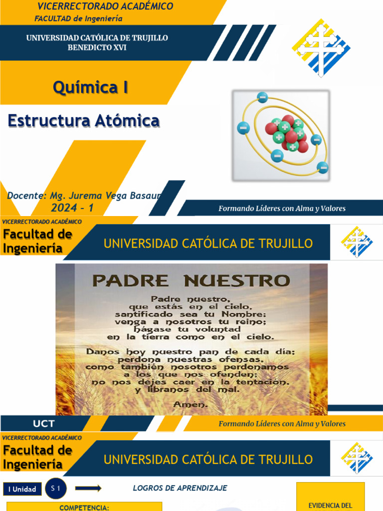 Sesión 02 - Teoría Atómica - 2024 - I | PDF | Átomos | Núcleo atómico