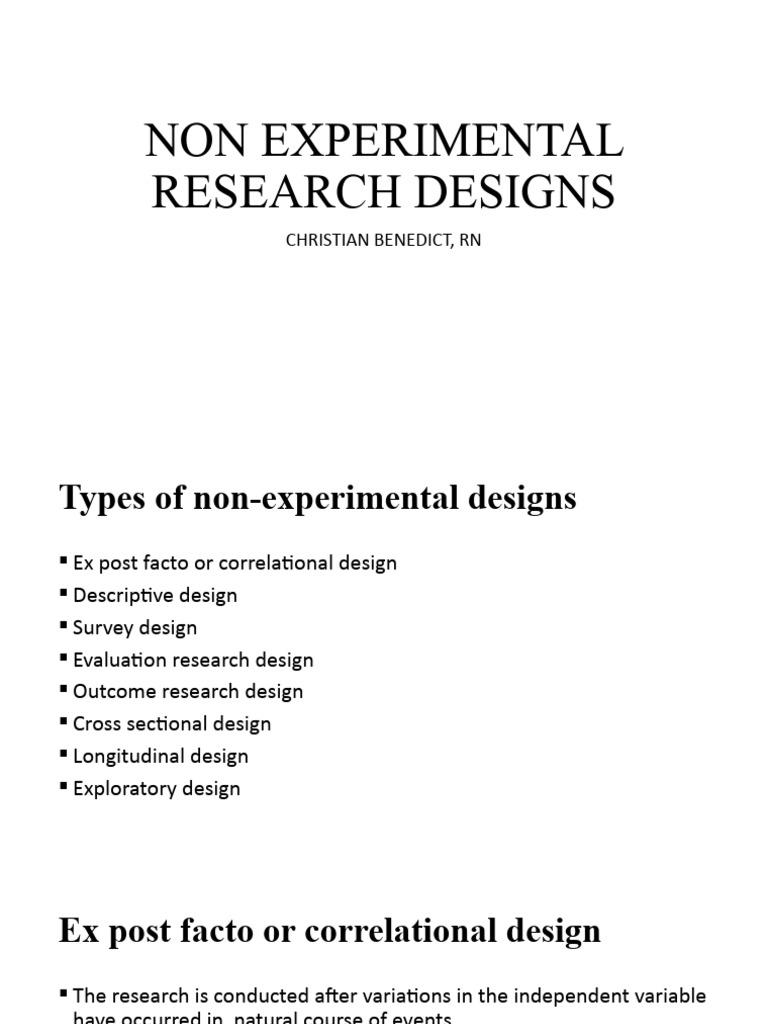 Non Experimental Designs | PDF | Survey Methodology | Inquiry