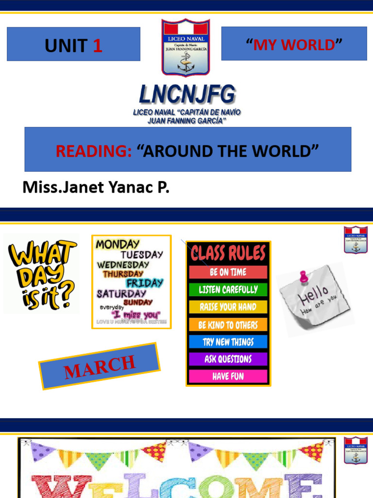 1o Sec. Unit 1-Around The World - 2024 | PDF