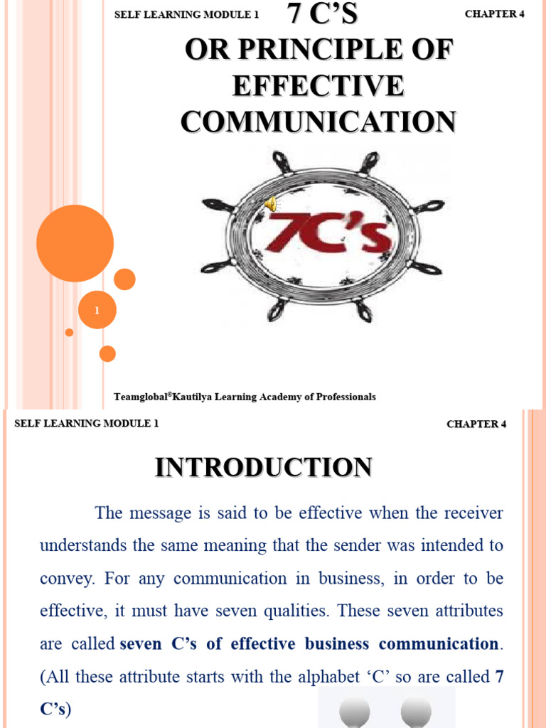 7 Cs of Communication | PDF | Communication | Human Communication