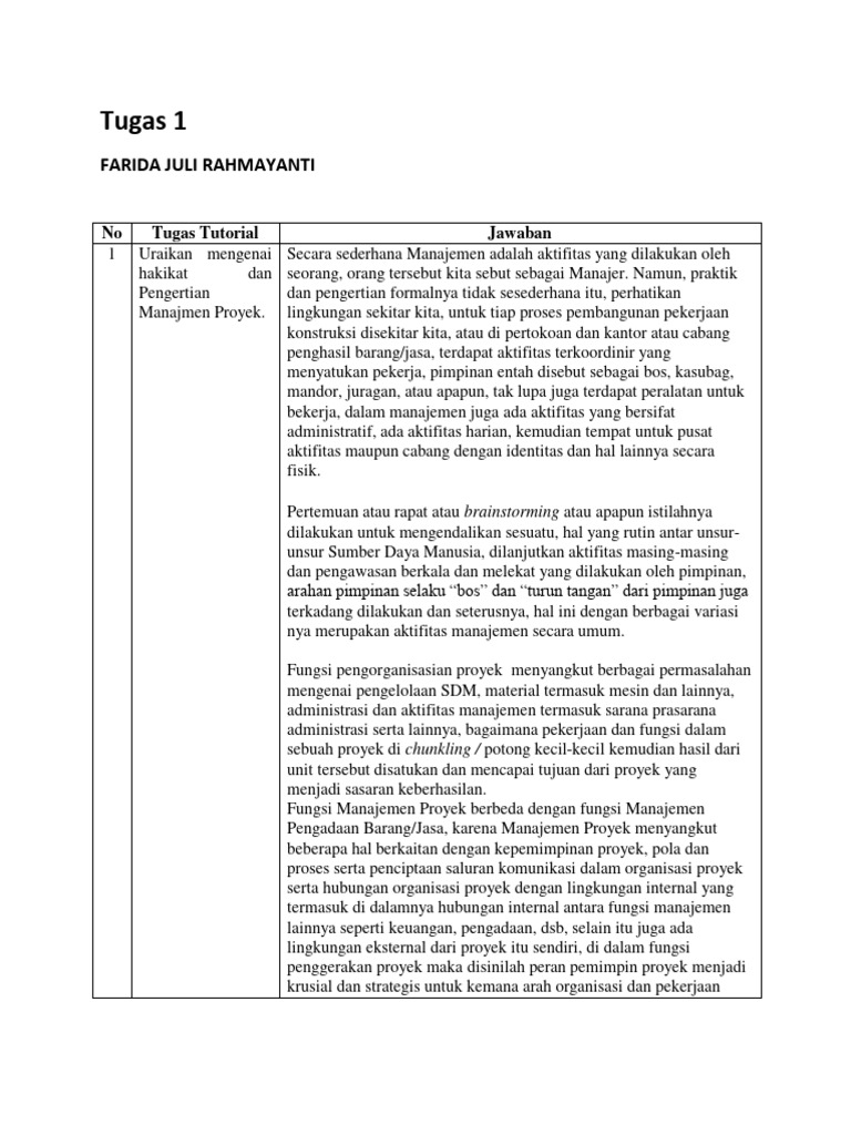 Tugas 1 ADPU4338.32 | PDF | Karier & Perkembangan