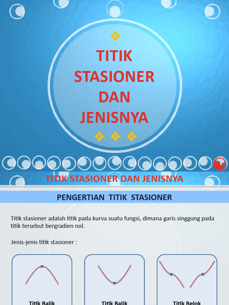 Titik Stasioner Dan Jenisnya | PDF