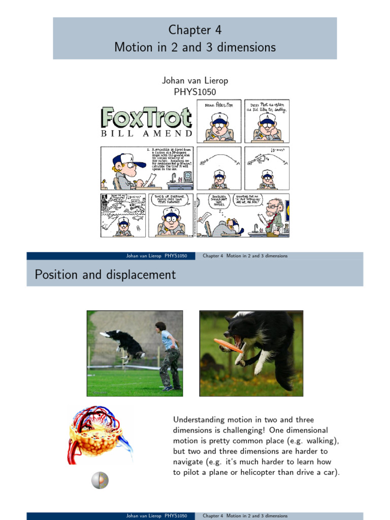 Motion in 2 and 3 Dimensions | PDF | Acceleration | Kinematics