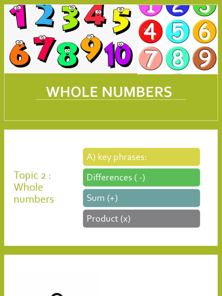 Whole numbers | PDF
