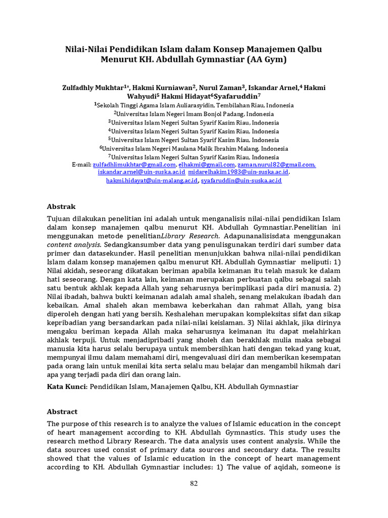 Nilai Nilai Pendidikan Islam Dalam Konse | PDF | Karier & Perkembangan | Pengembangan Diri