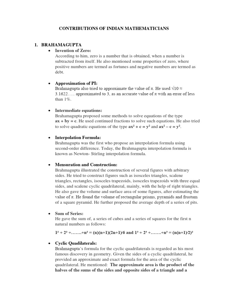 Indian Mathematicians | Download Free PDF | Mathematics