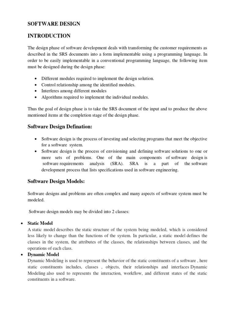 Software Engineering 3 Unit | PDF | Class (Computer Programming) | Object Oriented Programming
