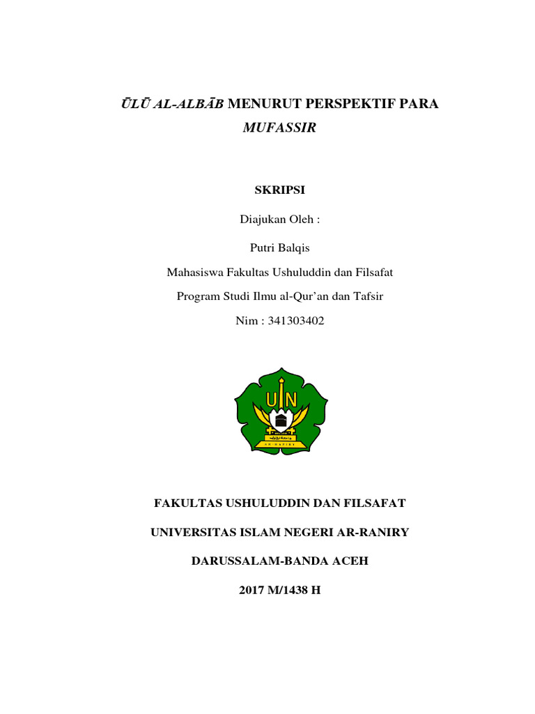 Ulu Al Albab Menurut Perspektif para Muf | PDF
