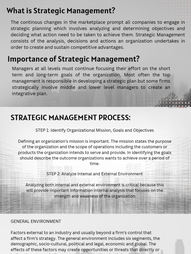 Understanding Strategic Management Process | PDF | Strategic Management | Management Information ...