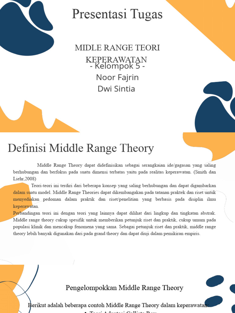 Middle Range Theory KLPK 5 | PDF
