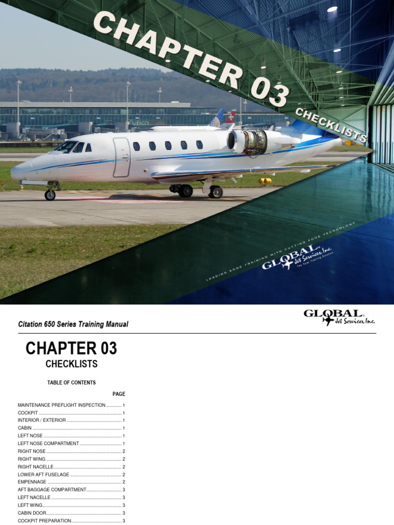 03 Checklists | PDF | Flight Control Surfaces | Aerospace
