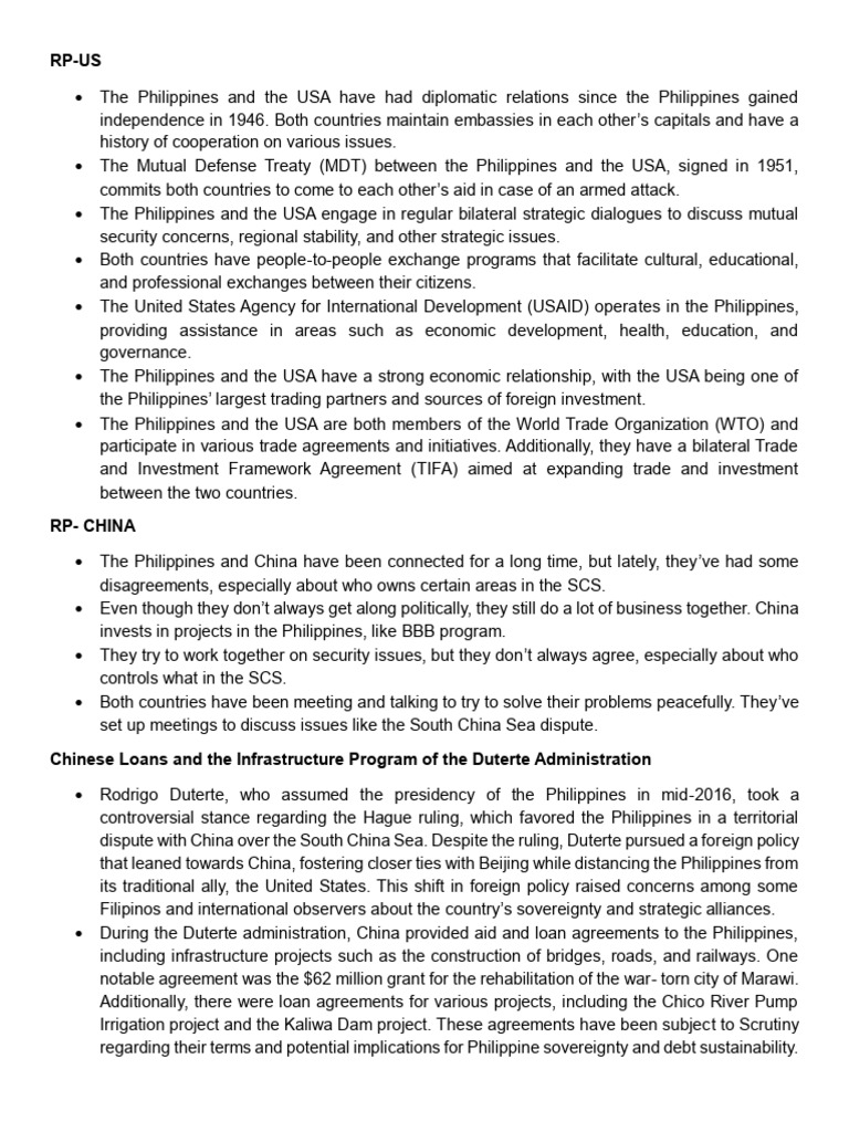 RP Us | PDF | Diplomacy | International Relations