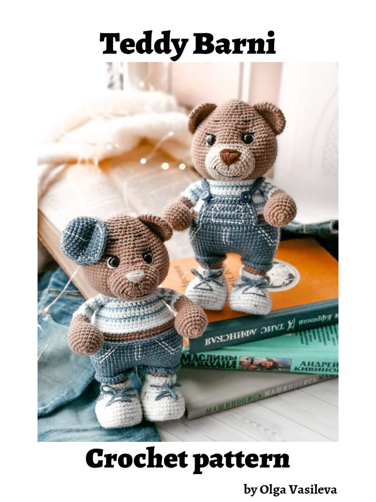 Vasileva Olga Teddy Barni | PDF | Crochet | Yarn