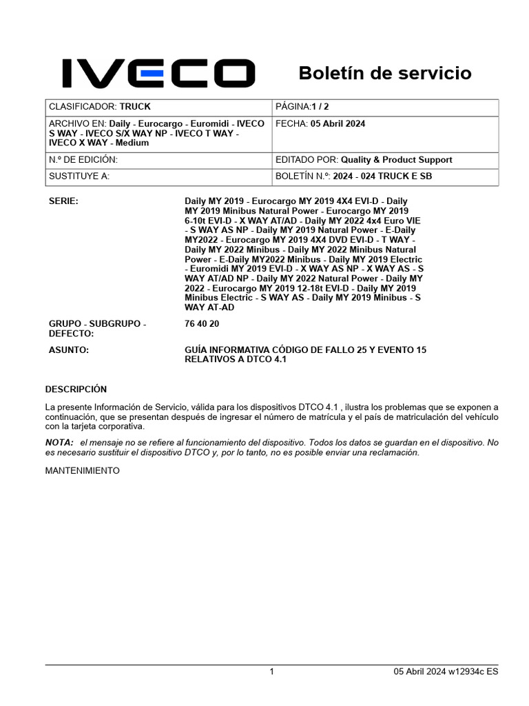 Guía Informativa Código de Fallo 25 y Evento 15 | PDF | Informática