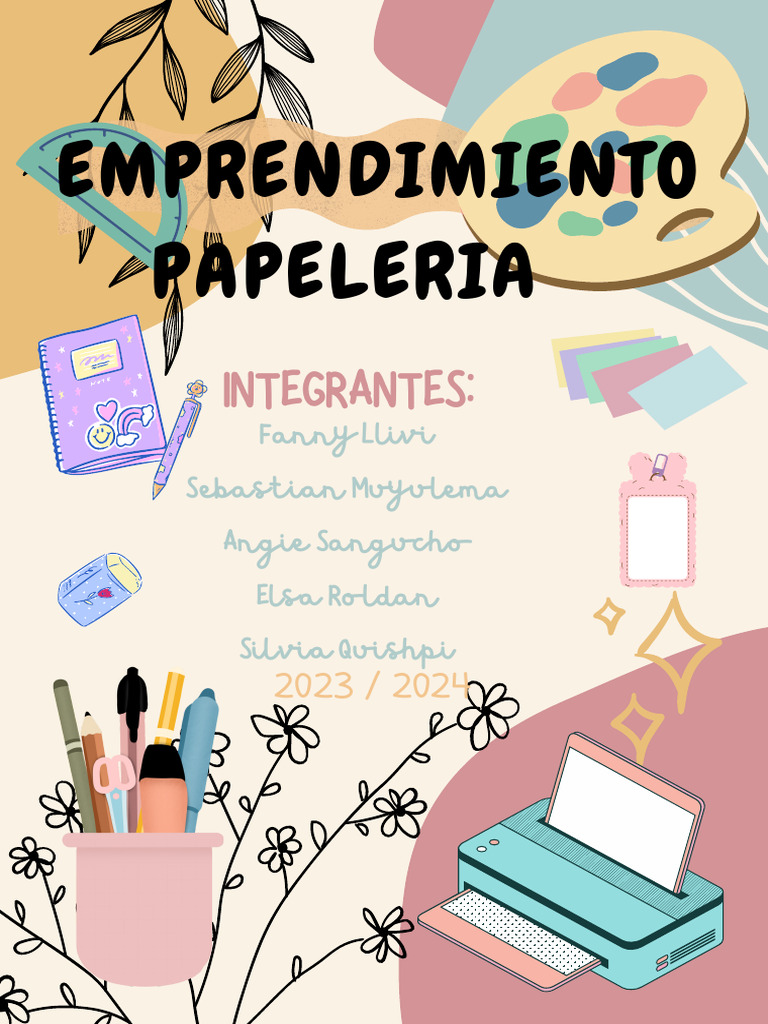 Documento A4 Portada De Portfolio Moderno Sencillo Colores Pastel Pdf