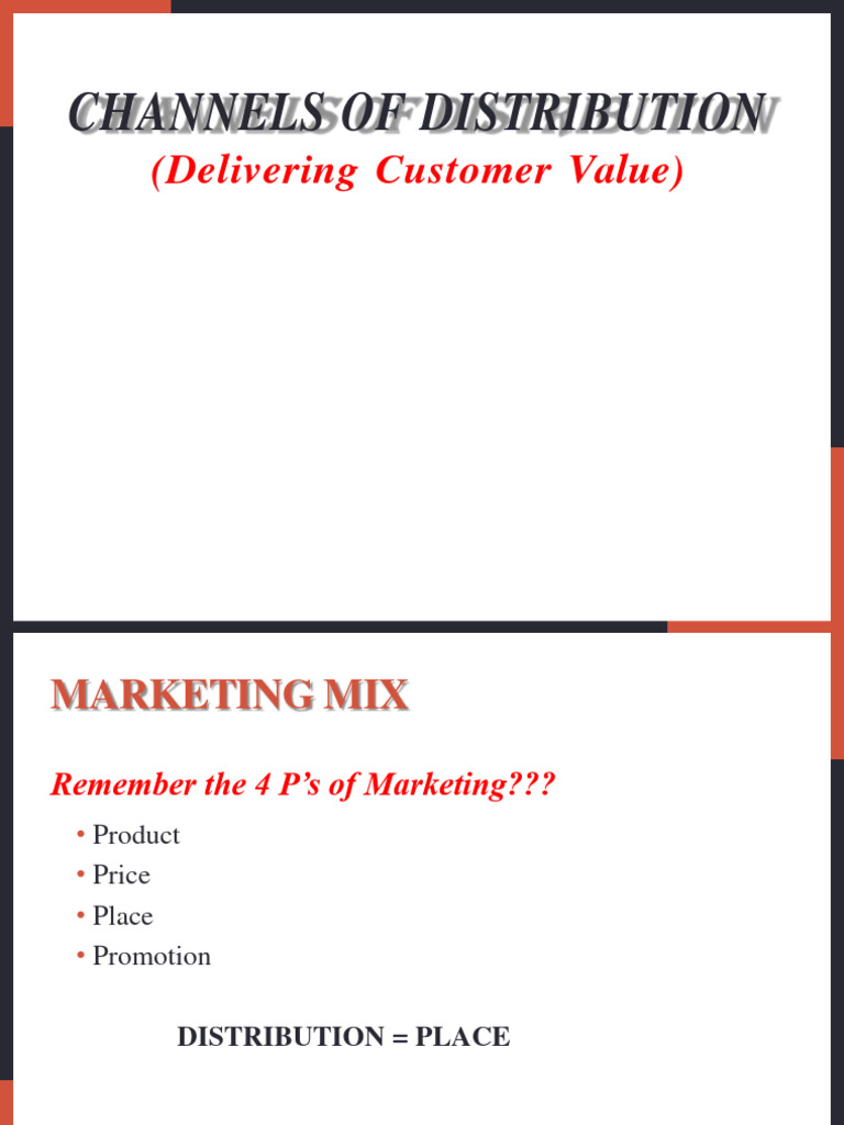 #12 Distribution Channels | PDF | Marketing | Business Process