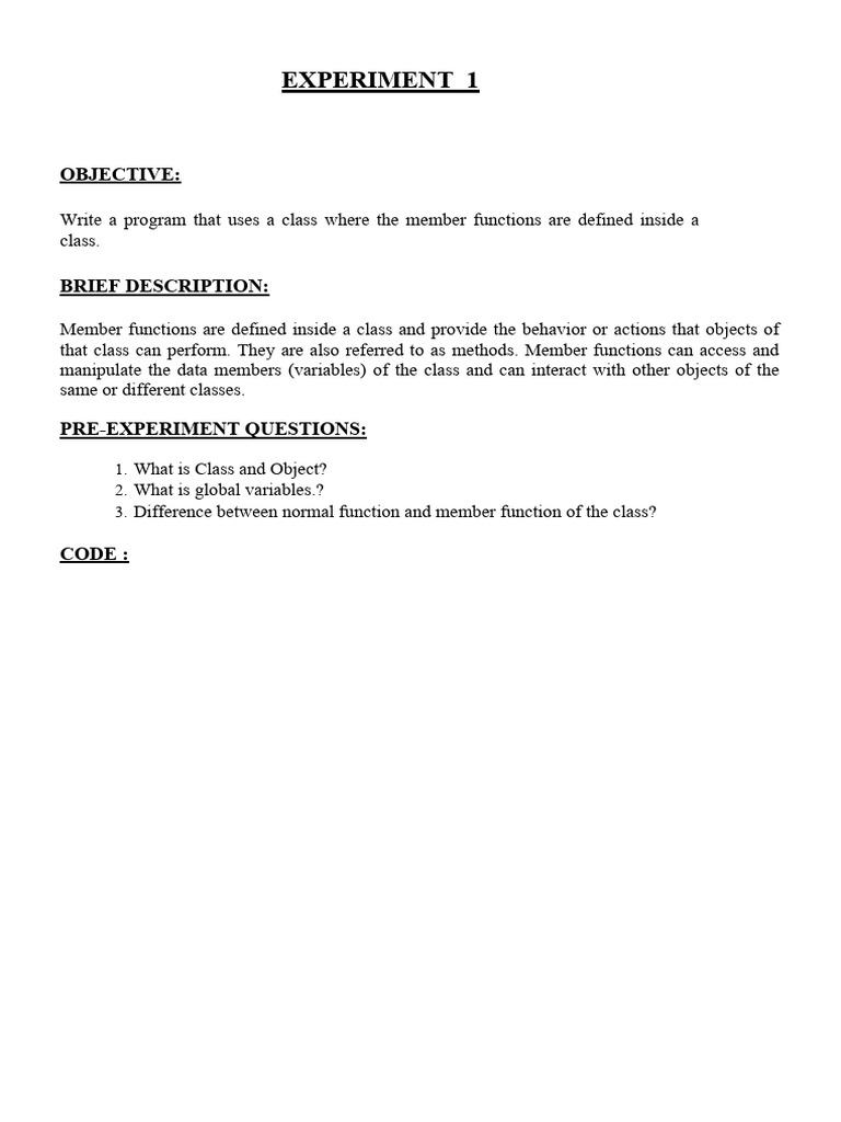CPP File Complete | PDF | Programming | Constructor (Object Oriented ...
