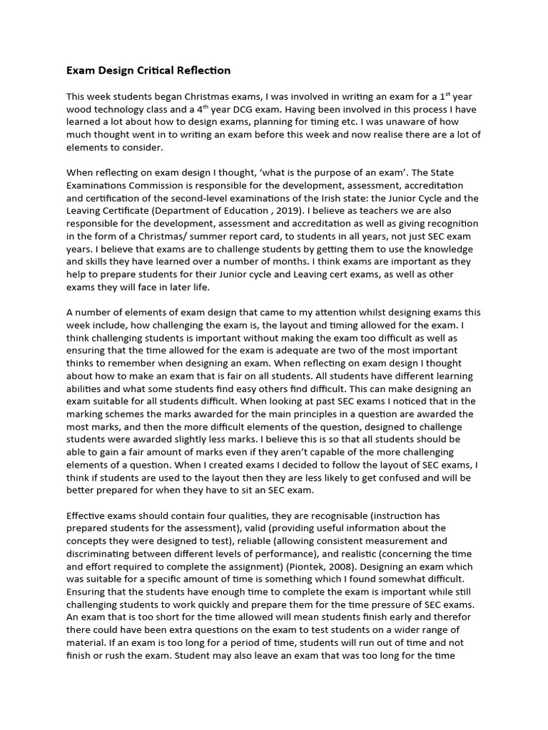 Exam Design Insights and Best Practices | PDF | Cognitive Science | Behavior Modification