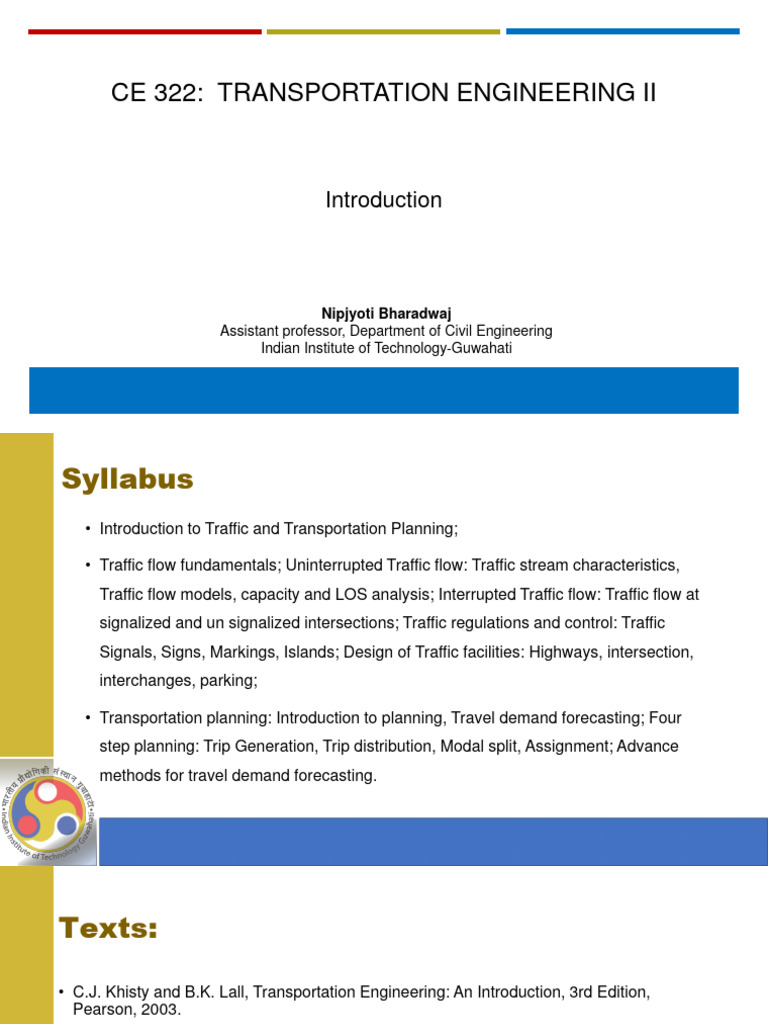 Transportation Engineering II | Download Free PDF | Traffic | Transport