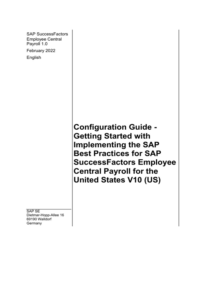 BP SFSF Py Erp607 10 Quick Guide en Us | PDF | Computer File | Directory (Computing)
