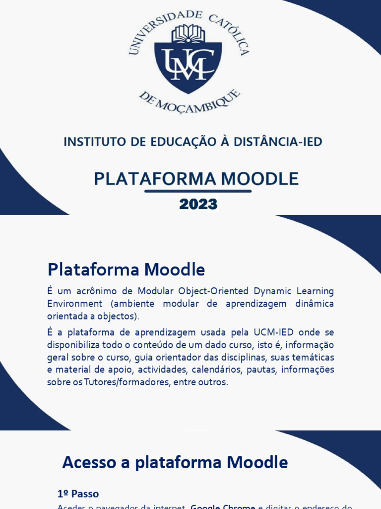 Guia de Acesso A Plataforma Moodle para Estudantes de Certificações ...