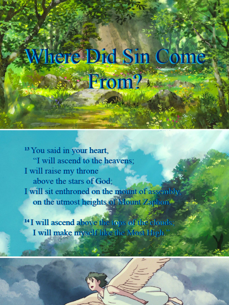 Where Sin Come From - Kids | PDF