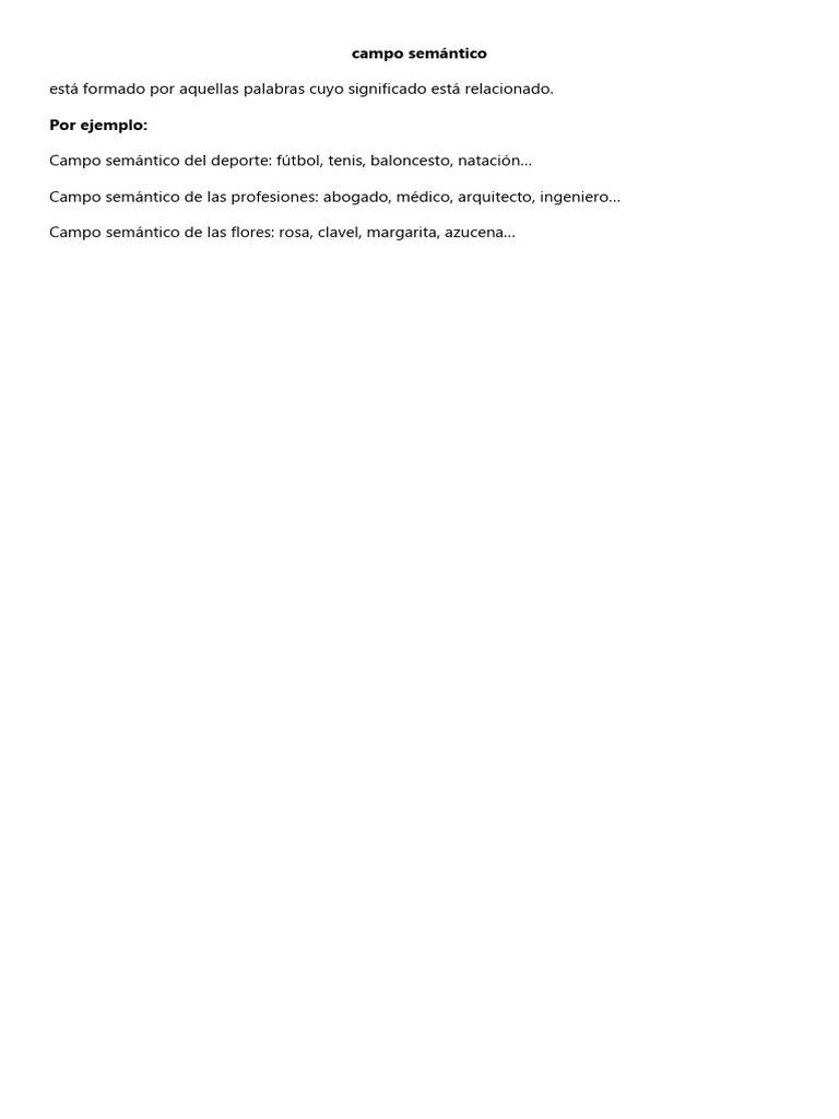 Guía de Campos Semánticos | PDF