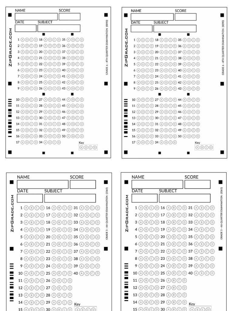 Answer Sheet | PDF