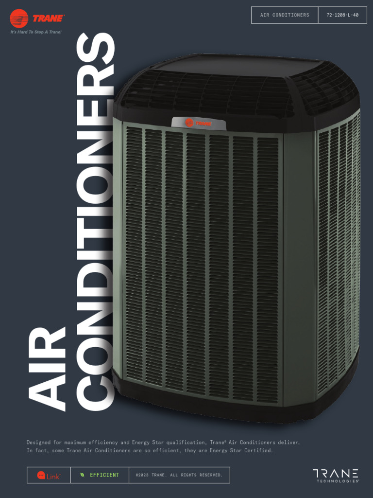 Trane Air Conditioner Brochure 06 02 23 | PDF | Air Conditioning ...