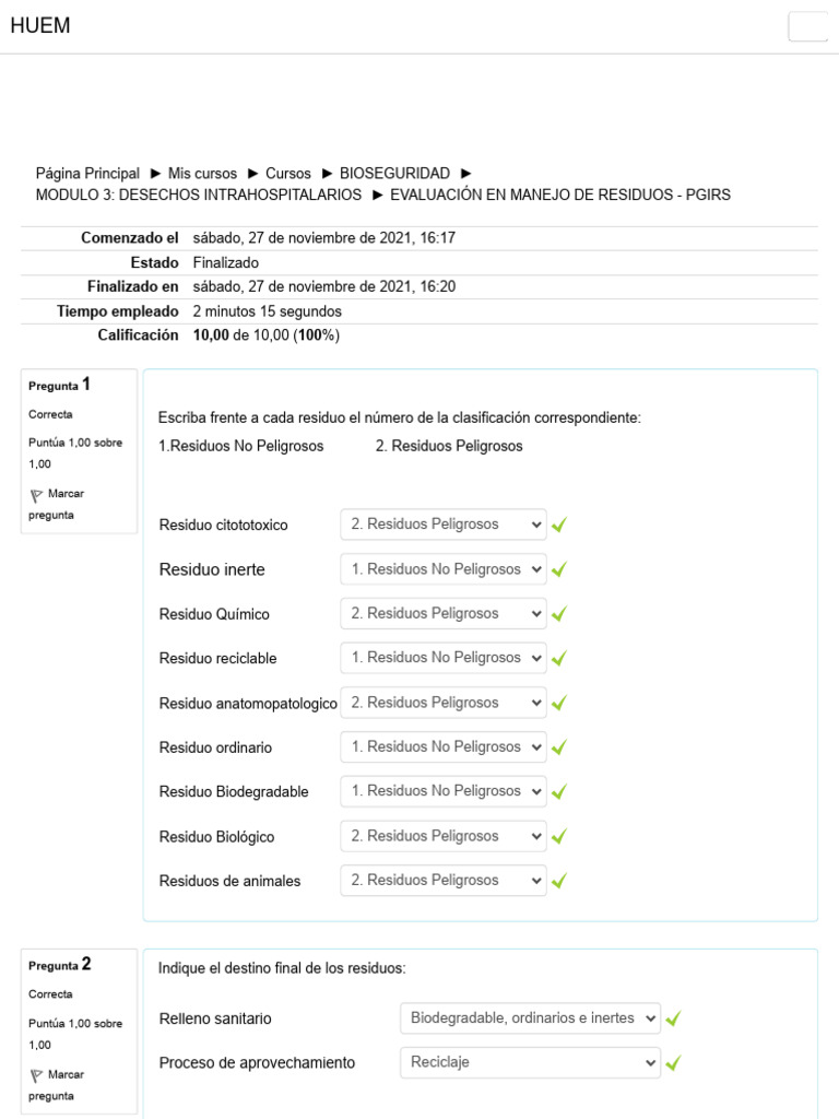 Modulo 3evaluación en Manejo de Residuos - Pgirs | PDF | Residuos | Reciclaje