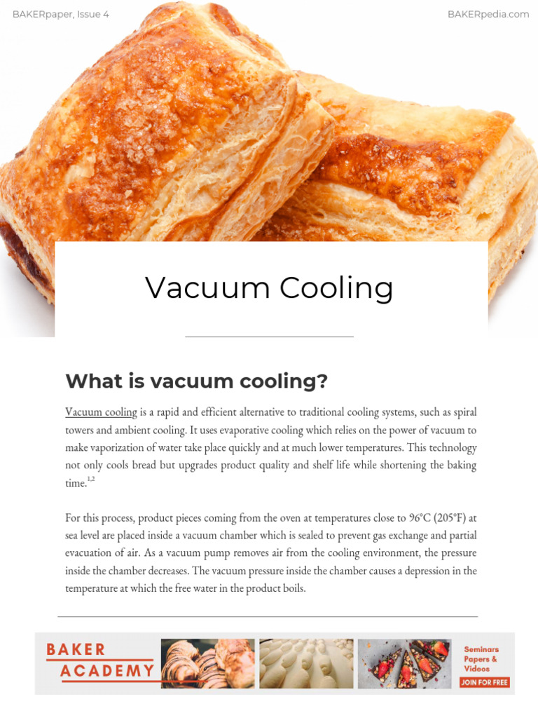 Vacuum Cooling in Food Processing | PDF | Vacuum | Evaporation