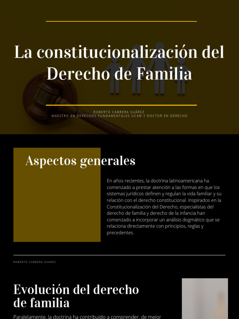 Constitucionalización del Derecho Familiar | PDF | Familia | Constitución